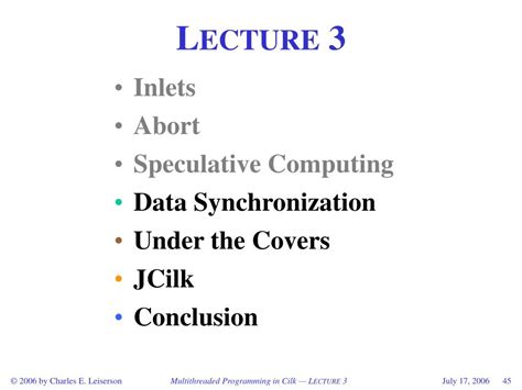Ppt Multithreaded Programming In Cilk L Ecture 3 Powerpoint
