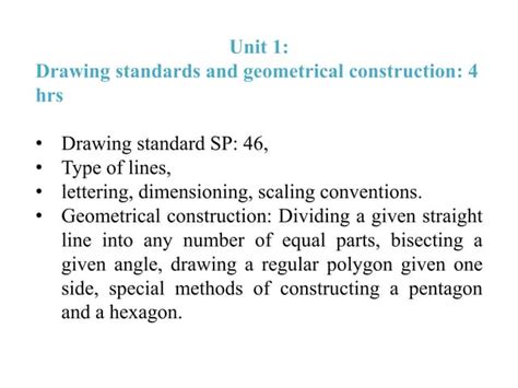 unit 1 engineering graphics geometry and lines pptx