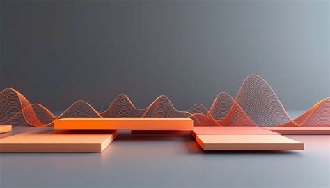Free Flowing Data Waves Photo Waves Data Orange Download At Stockcake