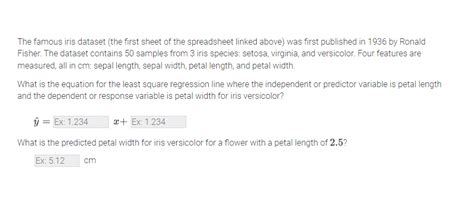 [solved] The Famous Iris Dataset [the First Sheet Of The Spreadsheet Course Hero