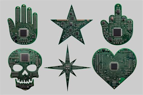 Microchip Font On Yellow Images Creative Store 148255