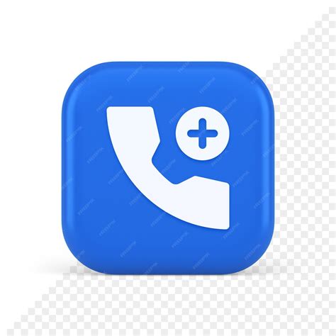 Premium Psd Phone Call Add Contact Communication Button Voice Conversation Web Interface App