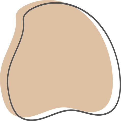 Set Of Abstract Organic Blob Shape Elements With Line 7188380 Vector
