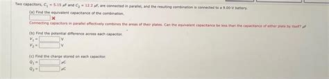 Solved A Find The Equivalent Capacitance Of The Chegg