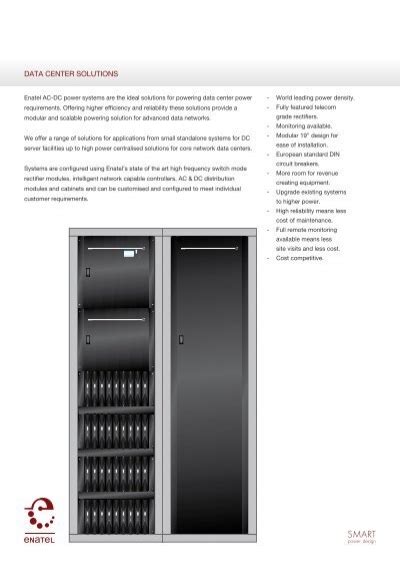 Enatel Data Center Solutions Brochure Fusion Power System