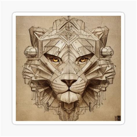 Lion Drawing Art Old Sketch Sketch Lion Art 1 Sticker For Sale By Pixn Redbubble