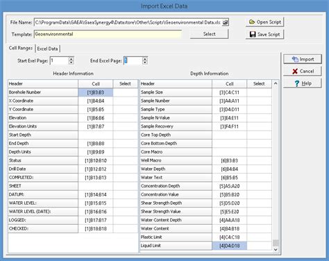 chapter 4 boring wells importing data importing excel log data