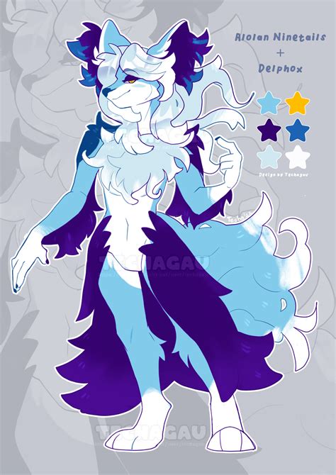 Alolan Ninetails X Delphox Custom Pokefusion By Fururipaws On Deviantart