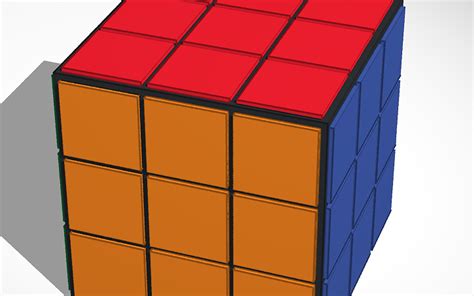 3d Design Rubix Cube Tinkercad