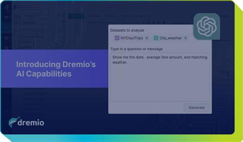 Generative Ai For Powerful And Seamless Data Analysis Dremio