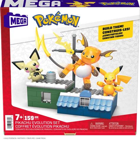 Mega Construx Pikachu Evolution Set Chaos Cards