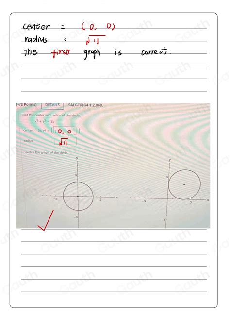 solved [− 3 points] details salgtrig4 1 2 068 find the center and radius of the circle x 2 y