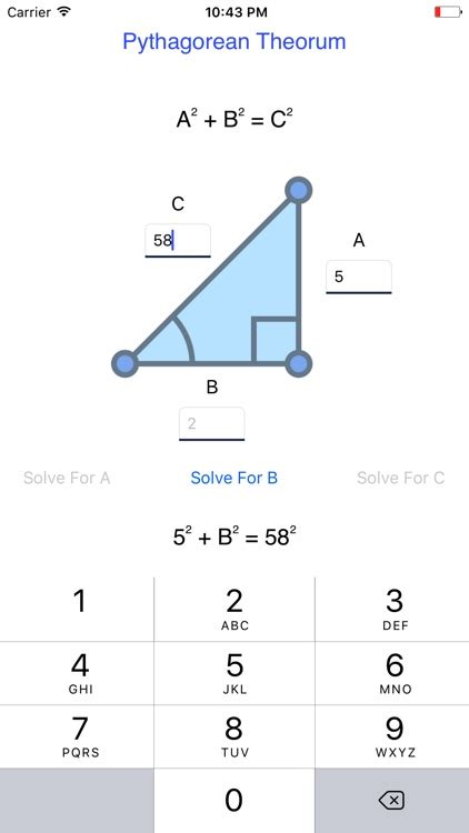 Pythagorean Theorem Calc By Daniel Simons