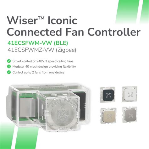 Introducing The Clipsal Wiser Iconic Connected Fan Controller The