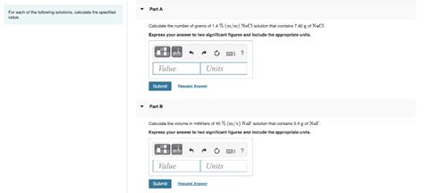 Solved Calculate The Volume In Milliliters Of 6 8 V V Chegg Com