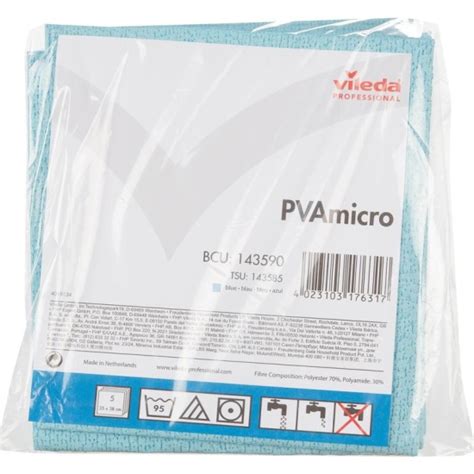 Салфетки хозяйственные VILEDA PROFESSIONAL ПВА Микро 35х38см голубые ...