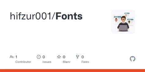 GitHub Hifzur001 Fonts