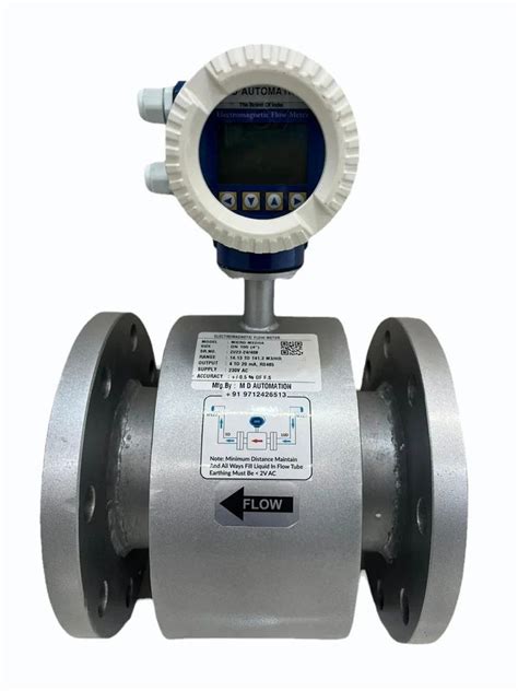 Flange End Md Automation And Instruments Effluent Water Flow Meter Model Name Number Md Emf 22