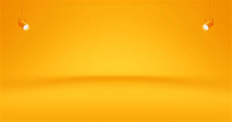 노란색 스튜디오 배경 스포트라이트 벽 및 빈 빈 공간 배경 디자인은 추상적 인테리어 현대적인 바닥 개념을 갖춘 선명한 밝은 템플릿 또는 그라데이션 룸 색상 벽지입니다 3d