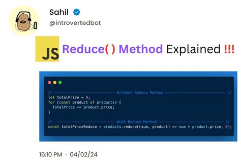 Rian Yulianto W On Linkedin How Javascripts Reduce Method Works Explained With Code Examples