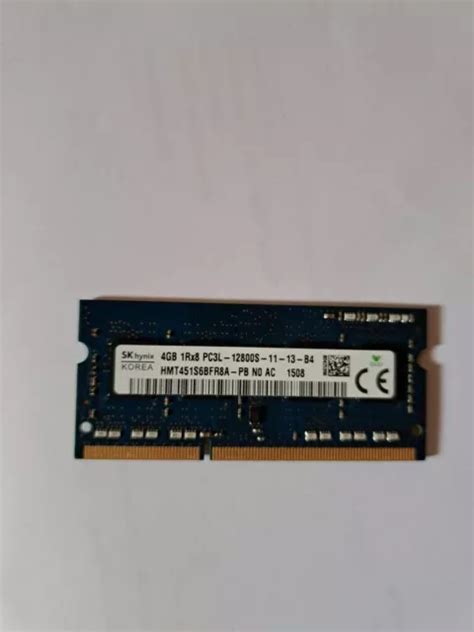 Ram Memoria Sk Hynix 4gb 1rx8 Pc3l 12800s Hmt451s6afr8a 11 13 B4 Sodimm 1523 Eur 4 99 Picclick It