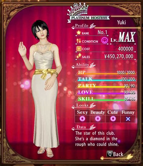Yakuza 0 Hostess Training All Cabaret Club Czar Special Training Answers Gamepur