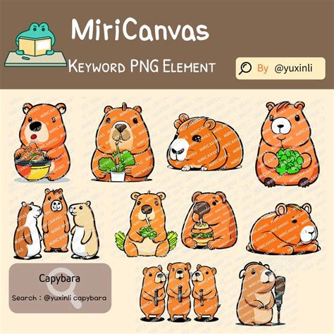 Miricanvas Element Keyword For Capybara Templates Free Design Tool