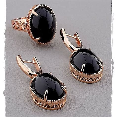 Мое любимое Бижу8 - 💍Набор кольцо + серьги. Натуральный 💎🖤агат 🎩 ...