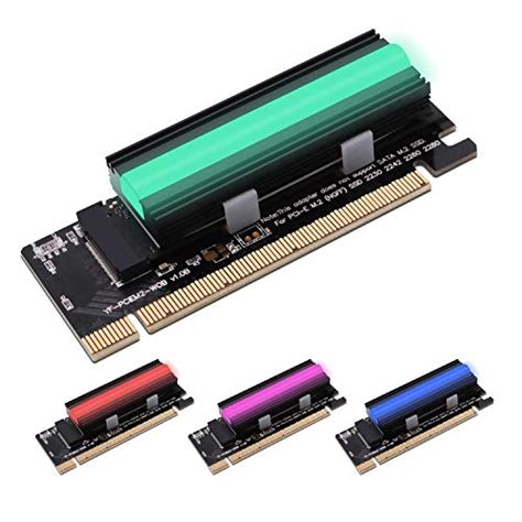 Buy Ezdiy Fab Nvme Pcie Adapter With V Argb Heatsink Ssd Cooler M Nvme Ssd To Pci Express