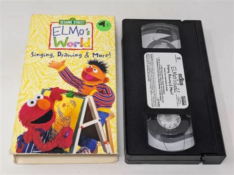 Sesame Street Elmos World Singing Drawing More Vhs Tape 2000 Cartoon