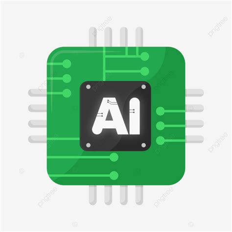 Ai Illustration Artificial Intelligence Technology Chip Icon Symbol Ai