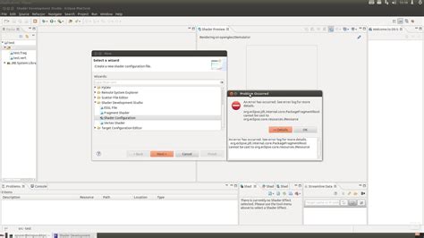 when i creating new shader configuration in my project error happens mobile graphics and