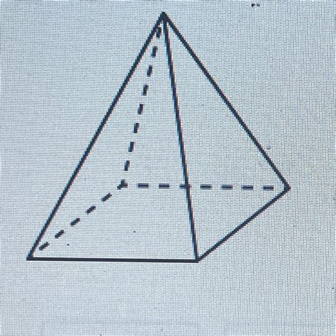 Question 3 Draw The Net Of The Square Pyramid Shown Brainly Com