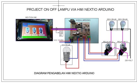 On Off Lampu 220 V Menggunakan Nextion Hmi Dan Arduino ~ Ddc Official