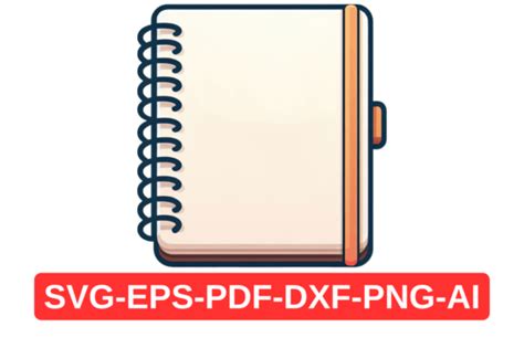 Notebook Clipart Svg Vector Art Png Graphic By Artful Assetsy · Creative Fabrica