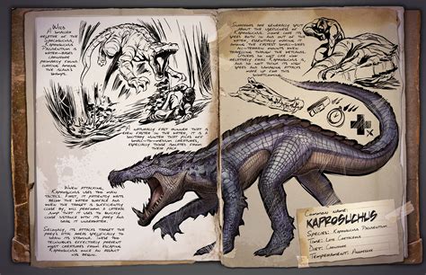Deutsches Dino Dossier Kaprosuchus Ark Survival Evolved