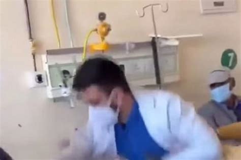 Terrifying Moment Doctor Caught Repeatedly Punching Helpless Patient In Bed