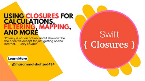 using closures for calculations filtering mapping and more by