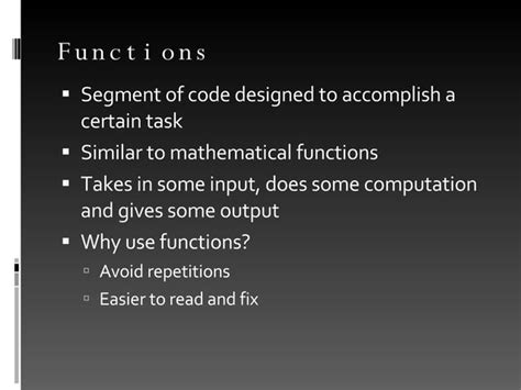 Foundations Of Programming Part Ii Pps Programming Languages Computing
