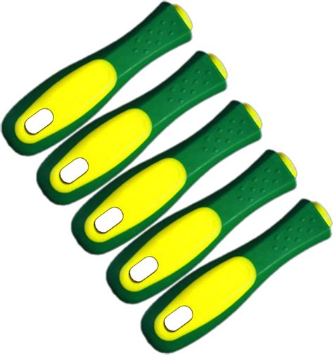 5pcs File Handle Rubber File Handles Ergonomic Rubber File Handle Replacement For 6 8 10 12 14