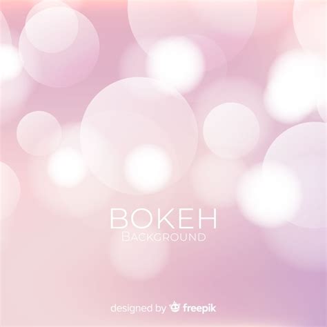 흐리게 Bokeh 배경 무료 벡터