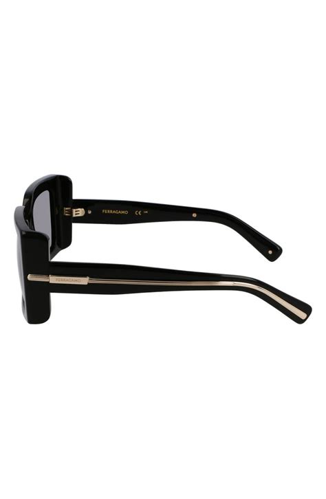 Ferragamo Prisma 55mm Modified Rectangular Sunglasses Nordstrom