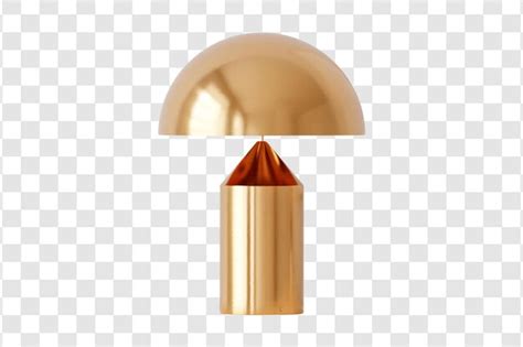 590 투명한 배경에 고립 된 황금 책상 램프 프리미엄 Psd 파일