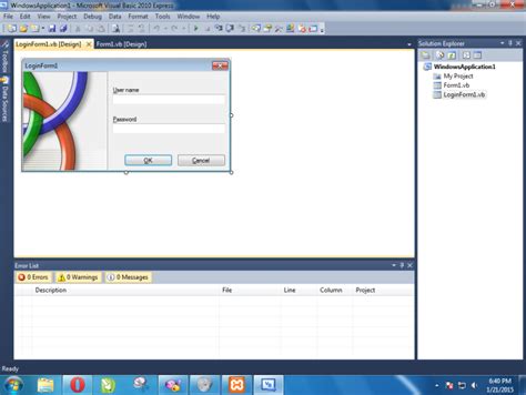 Selamat Datang 1 Membuat Aplikasi Login Sederhana Pada Visual Basicnet 2010