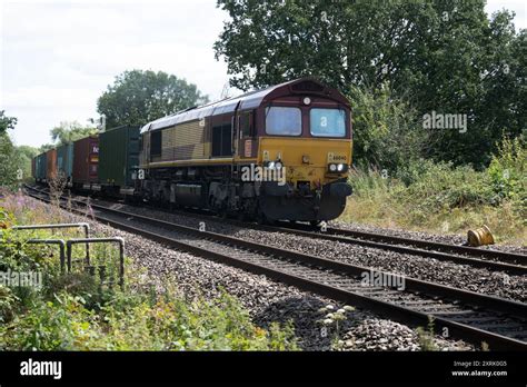 Db Class 66 Diesel Locomotive No 66040 Pulling A Freightliner Train At