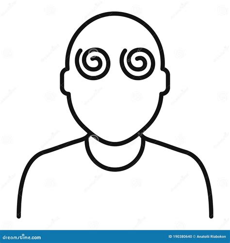 催眠眼图标轮廓样式 向量例证 插画 包括有 催眠状态 分级显示 人力 图标 浓度 头脑 患者 190380640