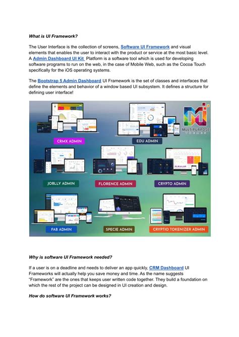 ppt why is software ui framework essential for the users powerpoint