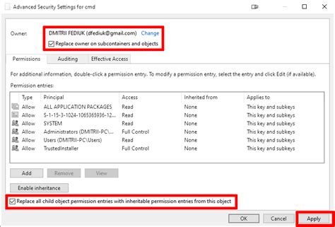 How To Take Ownership On A Registry Branch From «trustedinstaller In Windows Df Tips