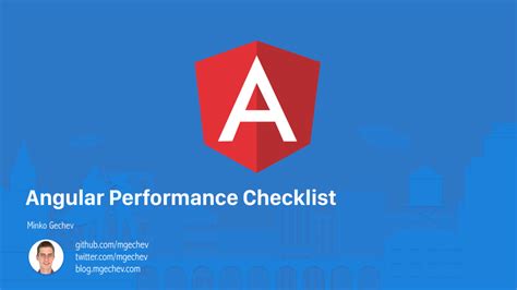 Angular Performance Checklist Speaker Deck