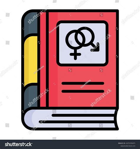 Male Female Gender Symbol On Book Stock Vector Royalty Free